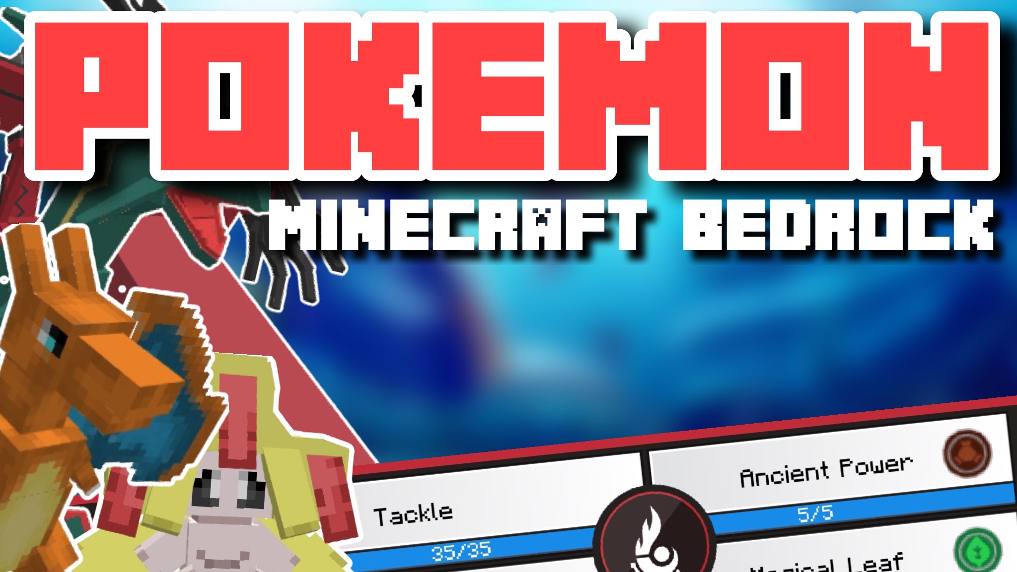 PokeBedrock | Minecraft Bedrock Pokémon Addon - Minecraft Bedrock Addon